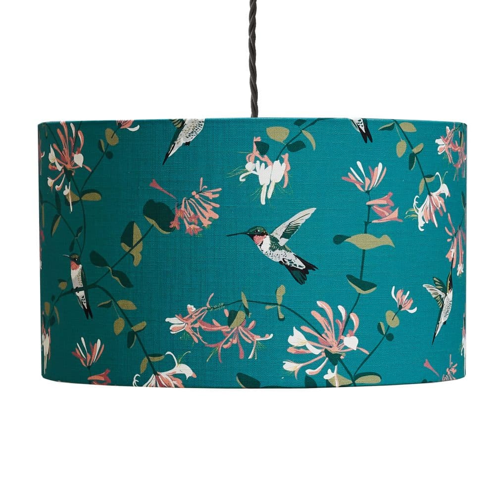 Bird Teal Designer Lampshade